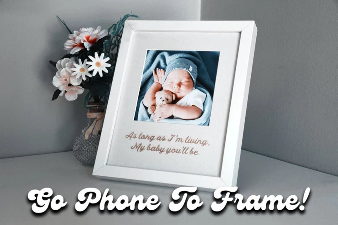 Personalized Photo Print With Custom Engraved Message Custom - Etsy
