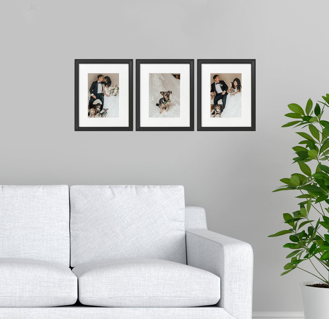 Personalized Gallery Wall Frames Photo Print With Mat and Frame Custom ...