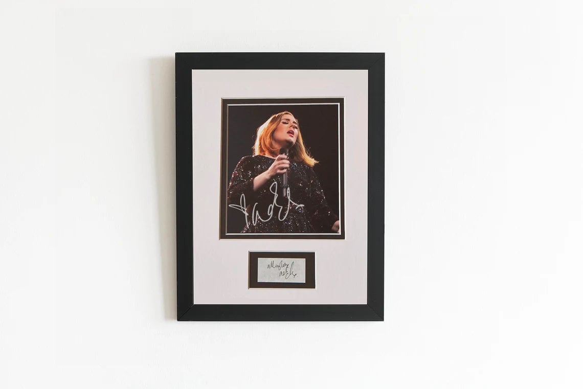 ADELE 8x10 Glass-etched Autograph Signed Concert Confetti - Etsy