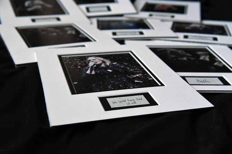 ADELE 8x10 Glass-etched Autograph Signed Concert Confetti Framed ...