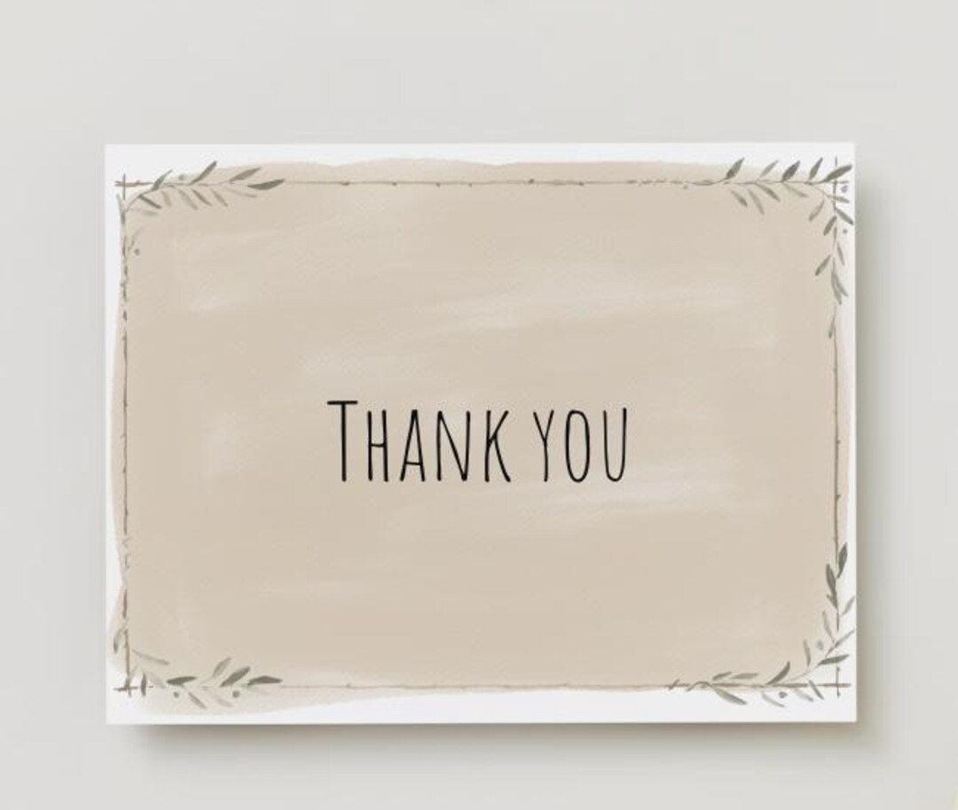 Greek-theme Thank You Card [digital Template] - Etsy