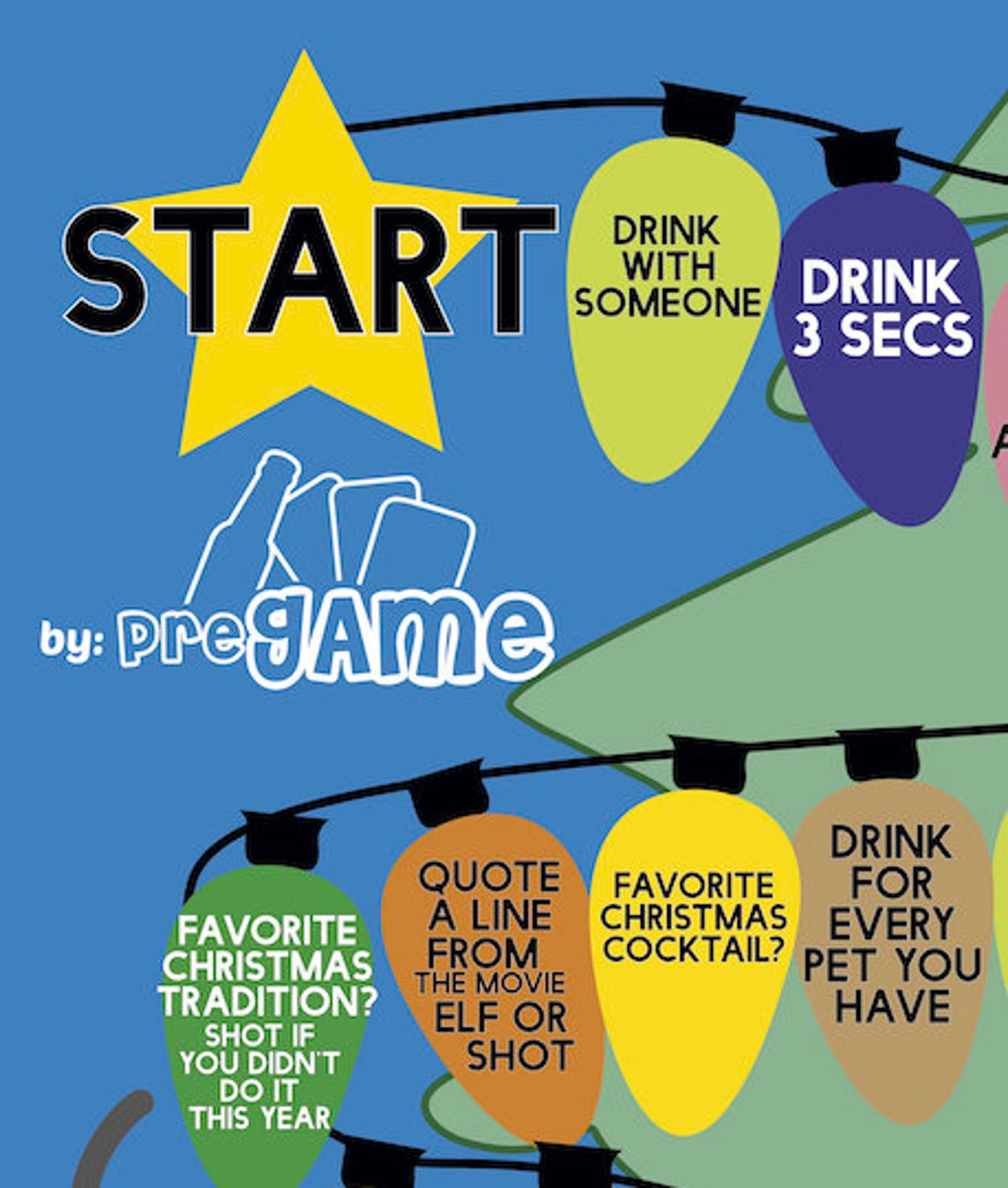 Merry Litmas A Christmas Drinking Board Game - Etsy