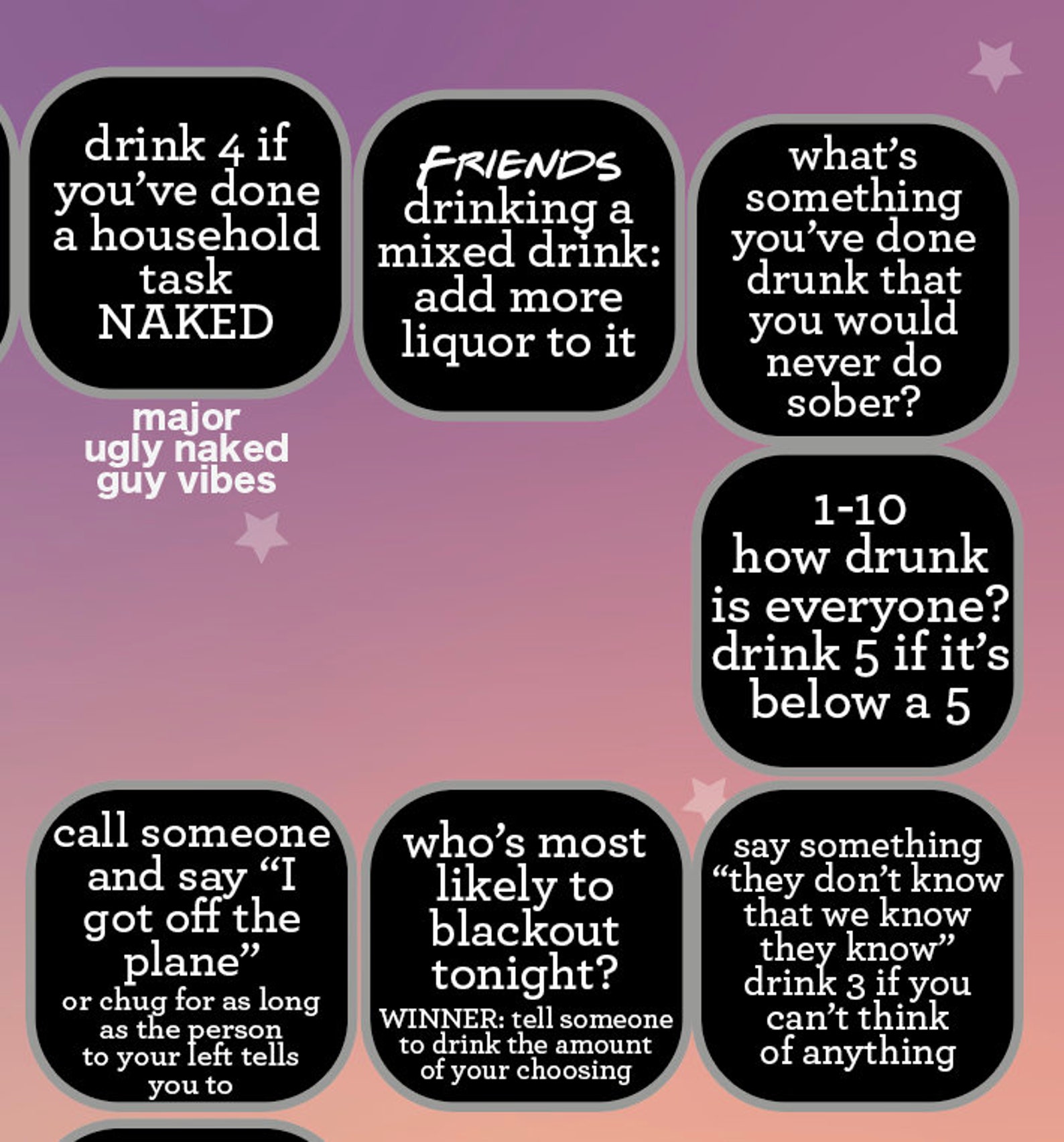 The One Where They Got DRUNK A Friends Themed Drinking Game | Etsy