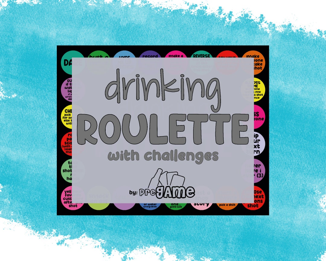 DRINKING ROULETTE | Challenges, Party Game, Shots, Pregame Fun (digital ...
