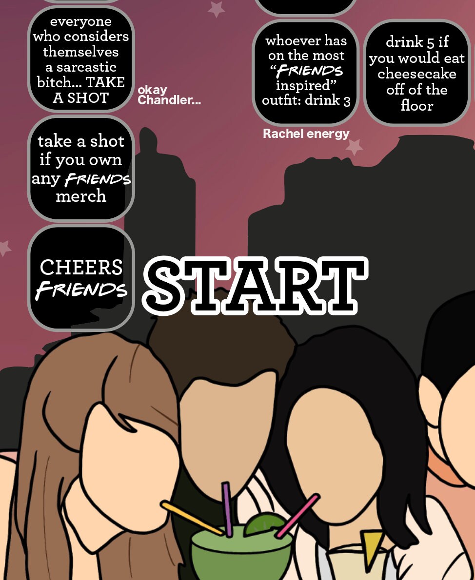 The One Where They Got DRUNK A Friends Themed Drinking Game - Etsy