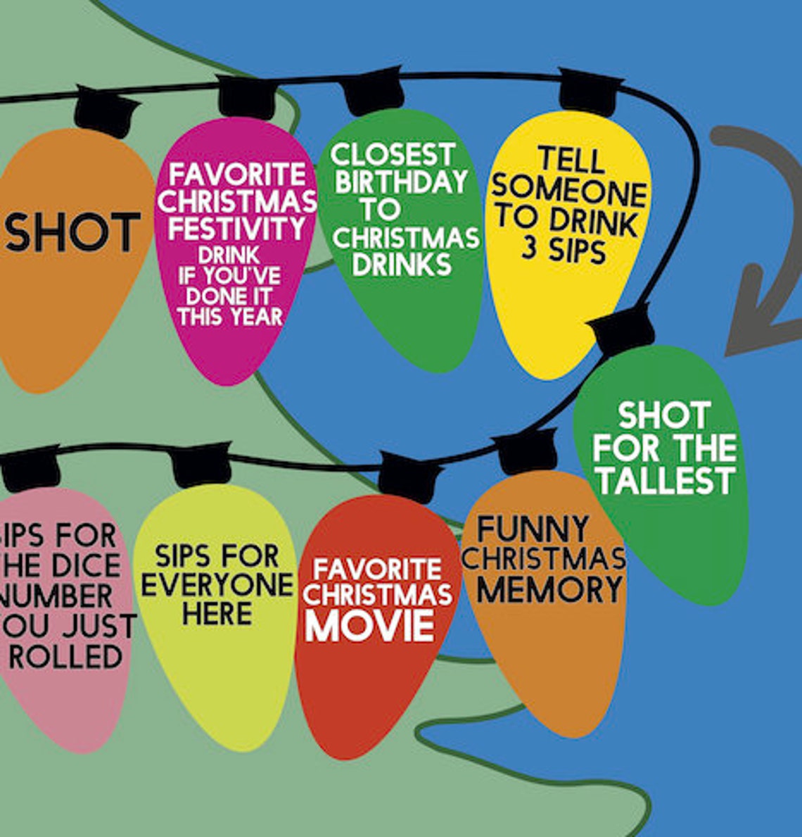 Merry Litmas A Christmas Drinking Board Game - Etsy