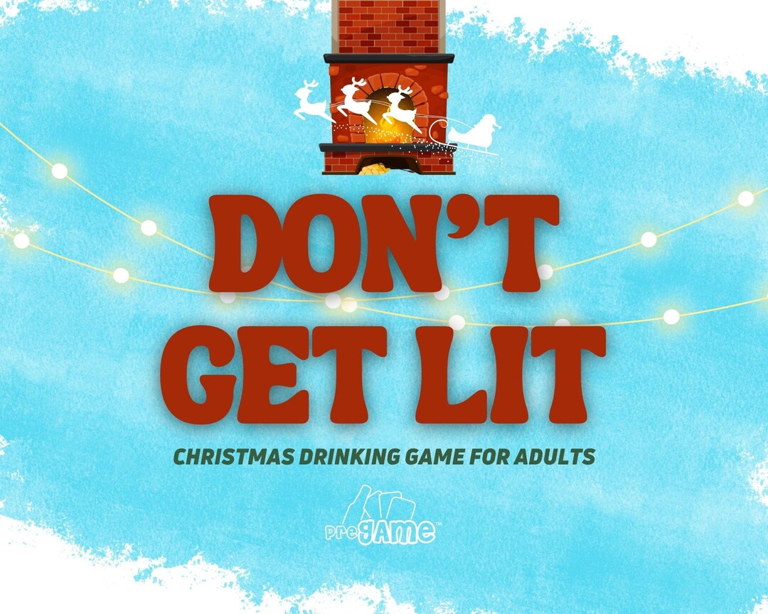 DON'T GET LIT | Drinking Game for Adults, Christmas Party Game ...