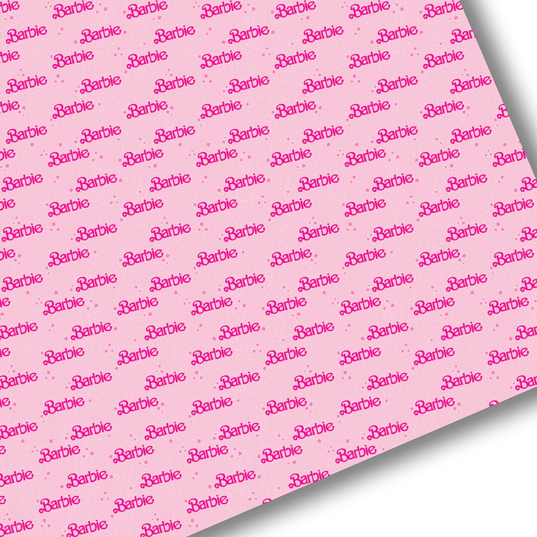 Faux Leather-printed Faux Leather Sheet-vegan Faux Leather-barbie Girl ...