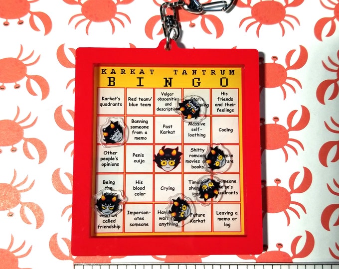 Homestuck - Karkat Tantrum Bingo Shaker Charm - Etsy