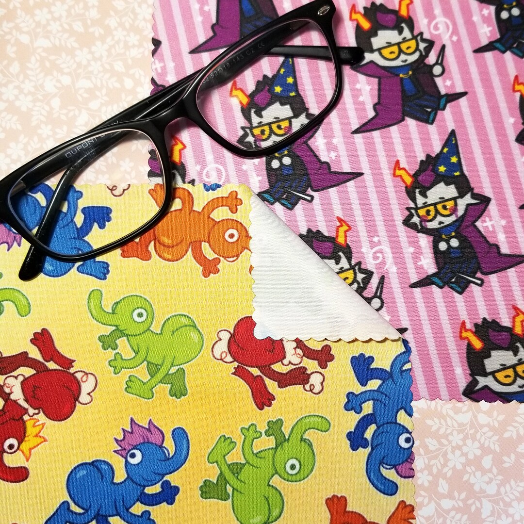 Homestuck 6 X 6 Inch Smuppets and Eridan Glasses Microfiber - Etsy