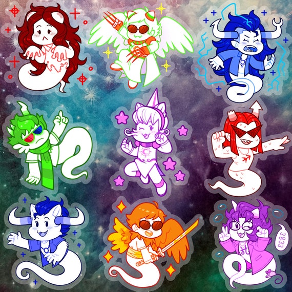 Homestuck Sprites 2 inch double sided charms | Etsy