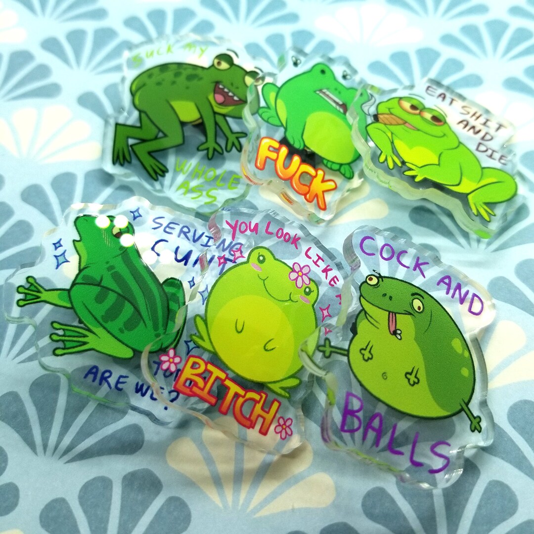 Nasty Frogs - 1.5 Inch Acrylic Pins - Etsy