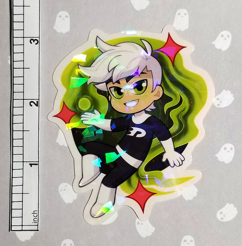Holographic Danny Phantom Stickers - Etsy