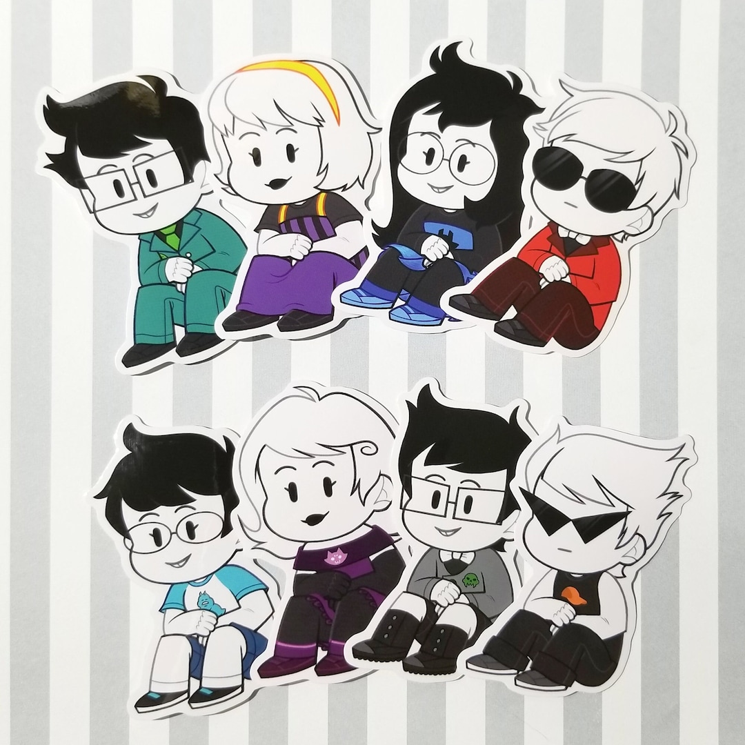 Homestuck - Beta and Alpha Kids 3 Inch Weatherproof Vinyl Stickers - Etsy