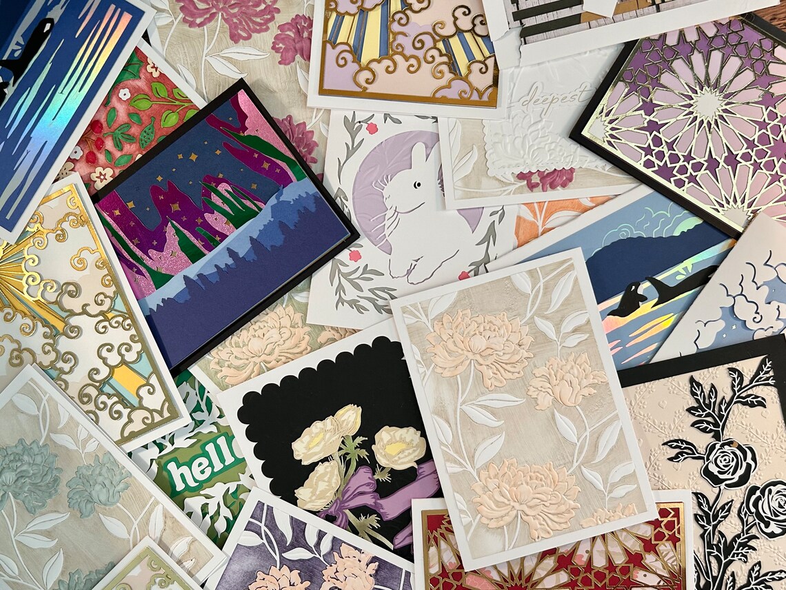 Papercut Cards | Embossed Cards | Greeting Cards | Mystery Bundle Pack ...