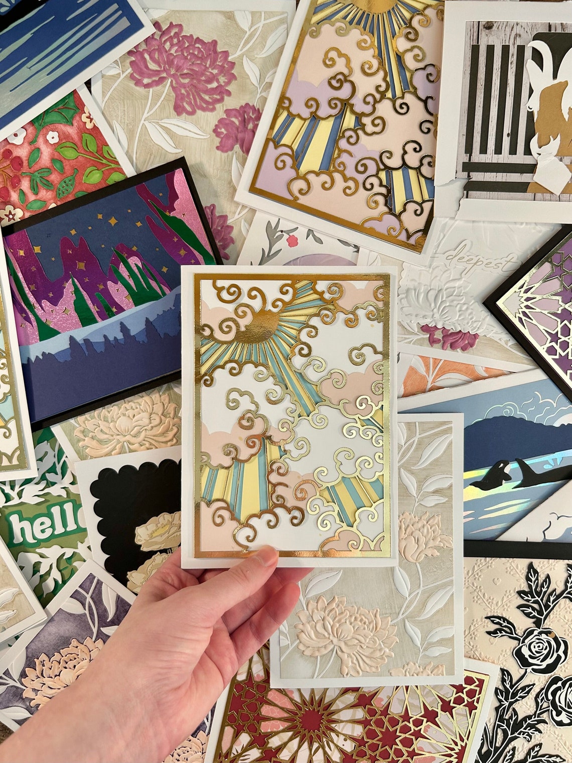 Papercut Cards | Embossed Cards | Greeting Cards | Mystery Bundle Pack ...