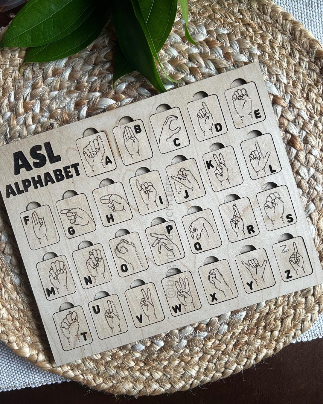 ASL Alphabet, ASL Puzzle, American Sign Language, Learning Puzzle ...