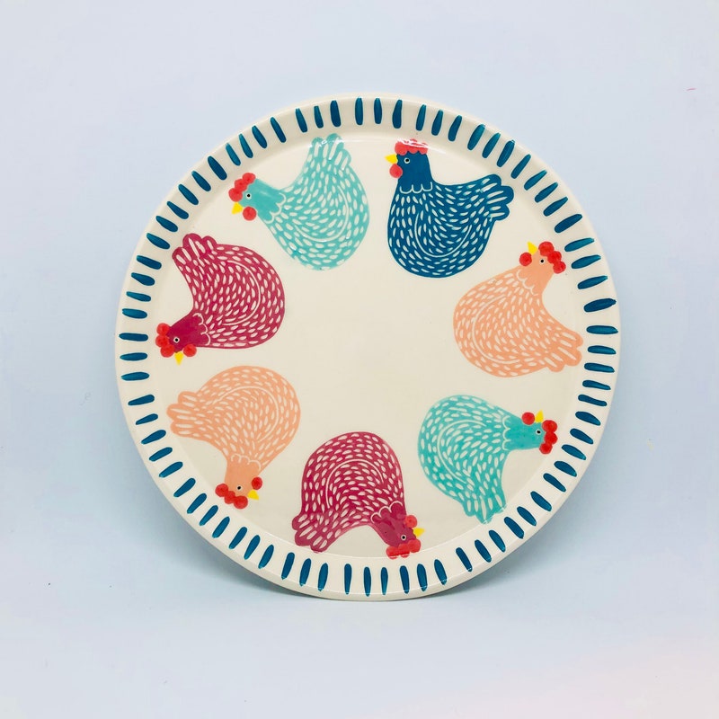 Plate Hand Painted - Etsy