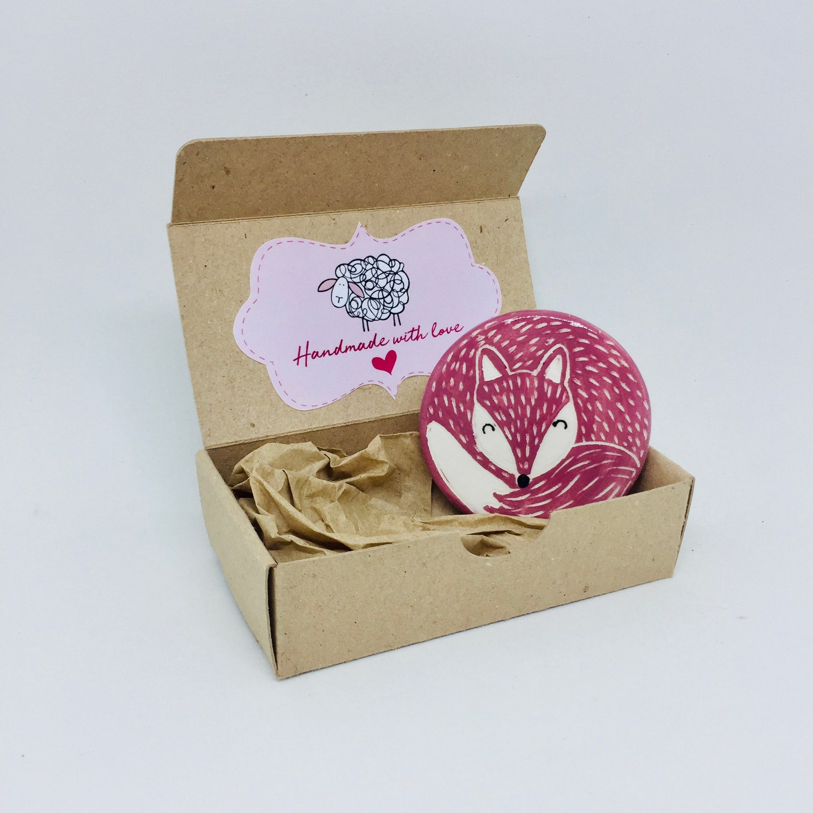 Fox Brooch Handmade Fox Ceramic Brooch Ceramic Jewellery | Etsy