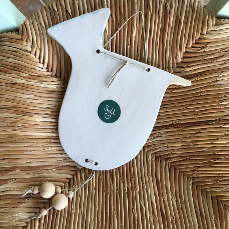 Handmade Ceramic Bird Wall Hanging Decoration Garden | Etsy