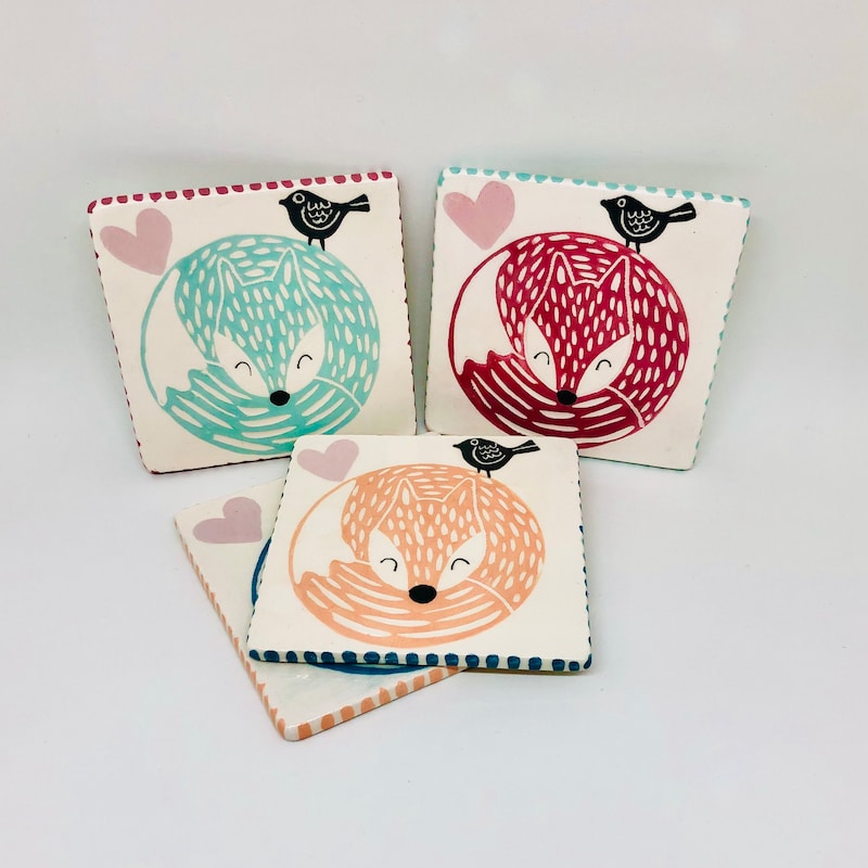 Fox Coaster - Etsy