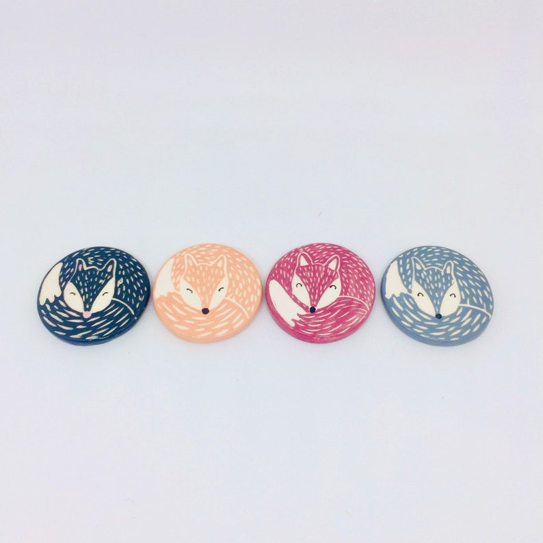 Fox Brooch Handmade Fox Ceramic Brooch Ceramic Jewellery | Etsy