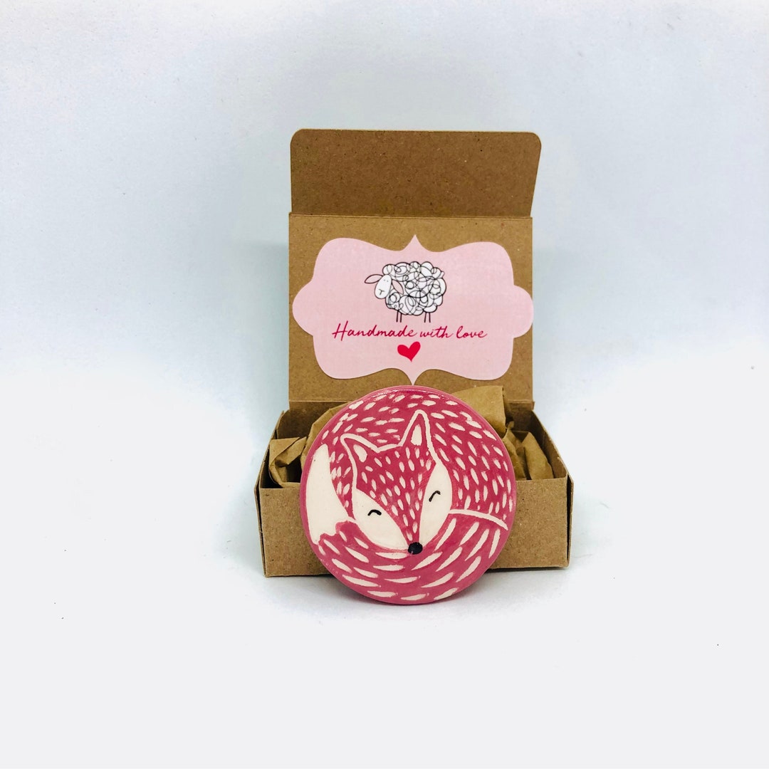 Fox Brooch, Handmade Fox Ceramic Brooch, Ceramic Jewellery, Handmade ...