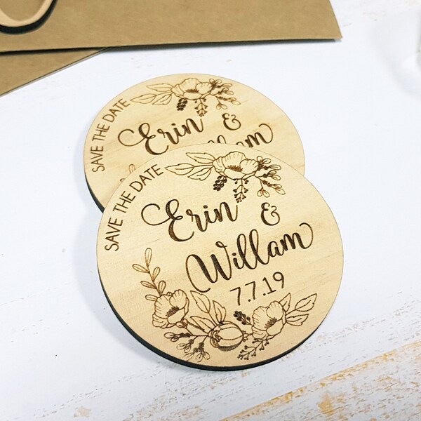 Wood Save the Date - Etsy