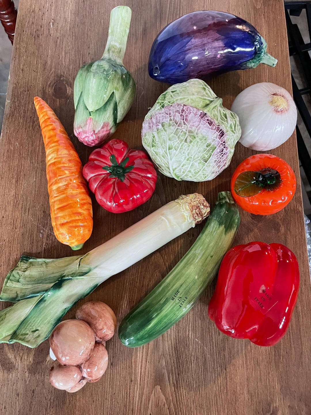 Vintage Italian Ceramic Vegetables, Set of Eleven - Etsy