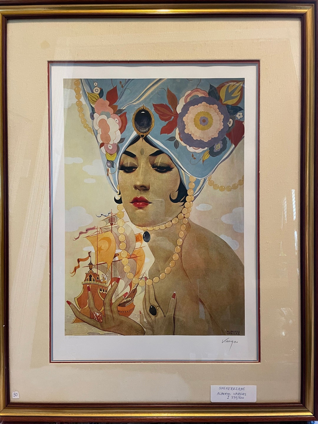 Alberto Vargas Lithograph, “scheherazade”, Signed, Numbered, First ...