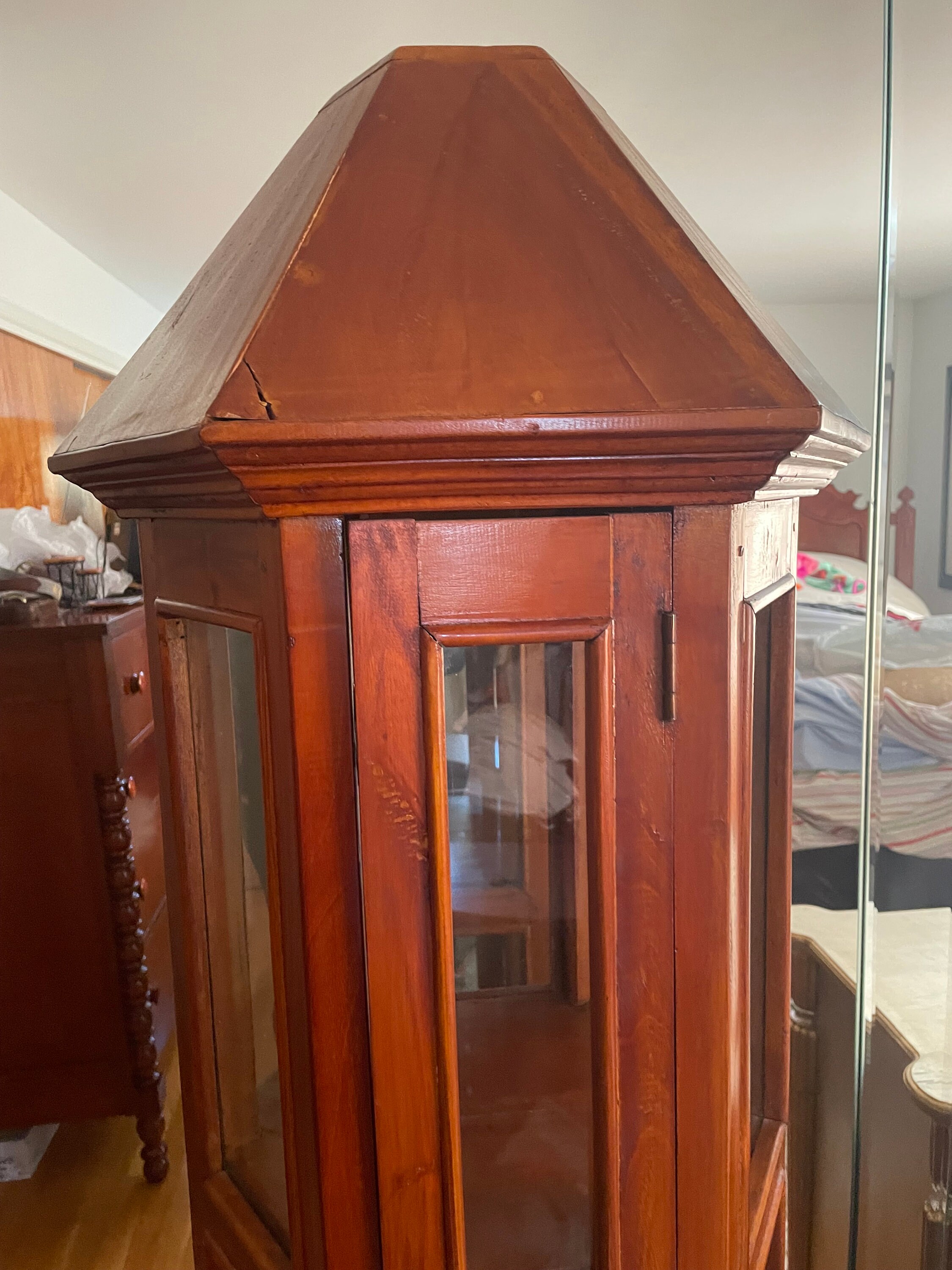 Asian Pagoda Style Curio Cabinet - Etsy