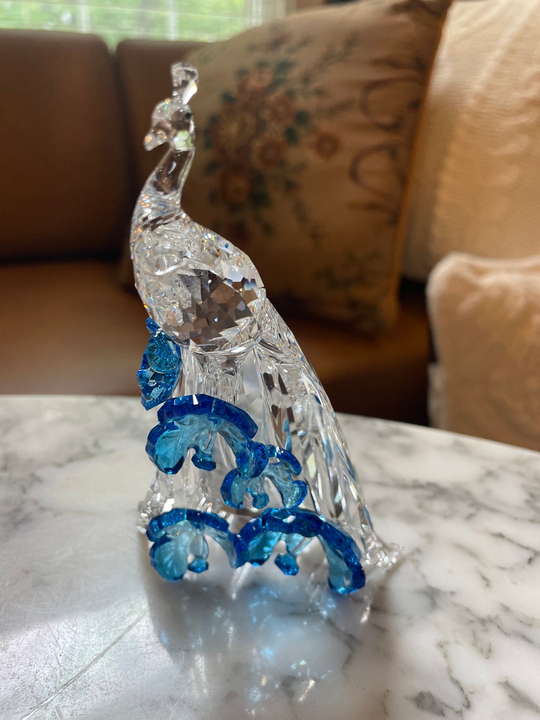 Swarovski Crystal Society White Peacock in Original Box - Etsy