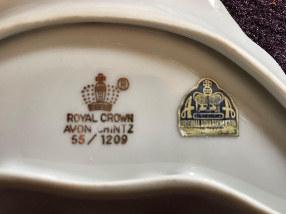 Royal Crown Avon Chintz 55/1209 Original Arnart Creation Dish - Etsy