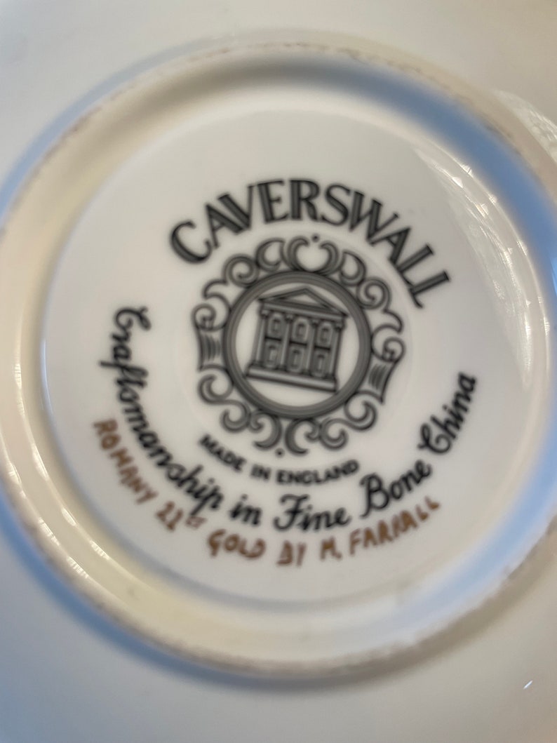 Caverswall Romany Pattern Saucers Trays Set of Two - Etsy