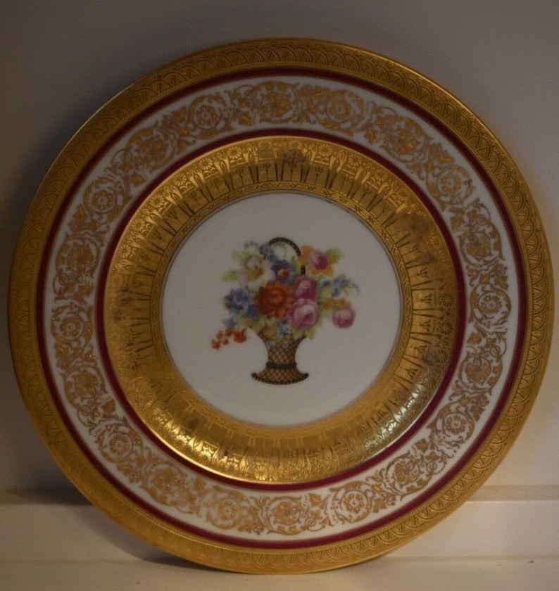 Heinrich & Company Selb Bavaria Plate, Marked 10 7/8" Diameter - Etsy