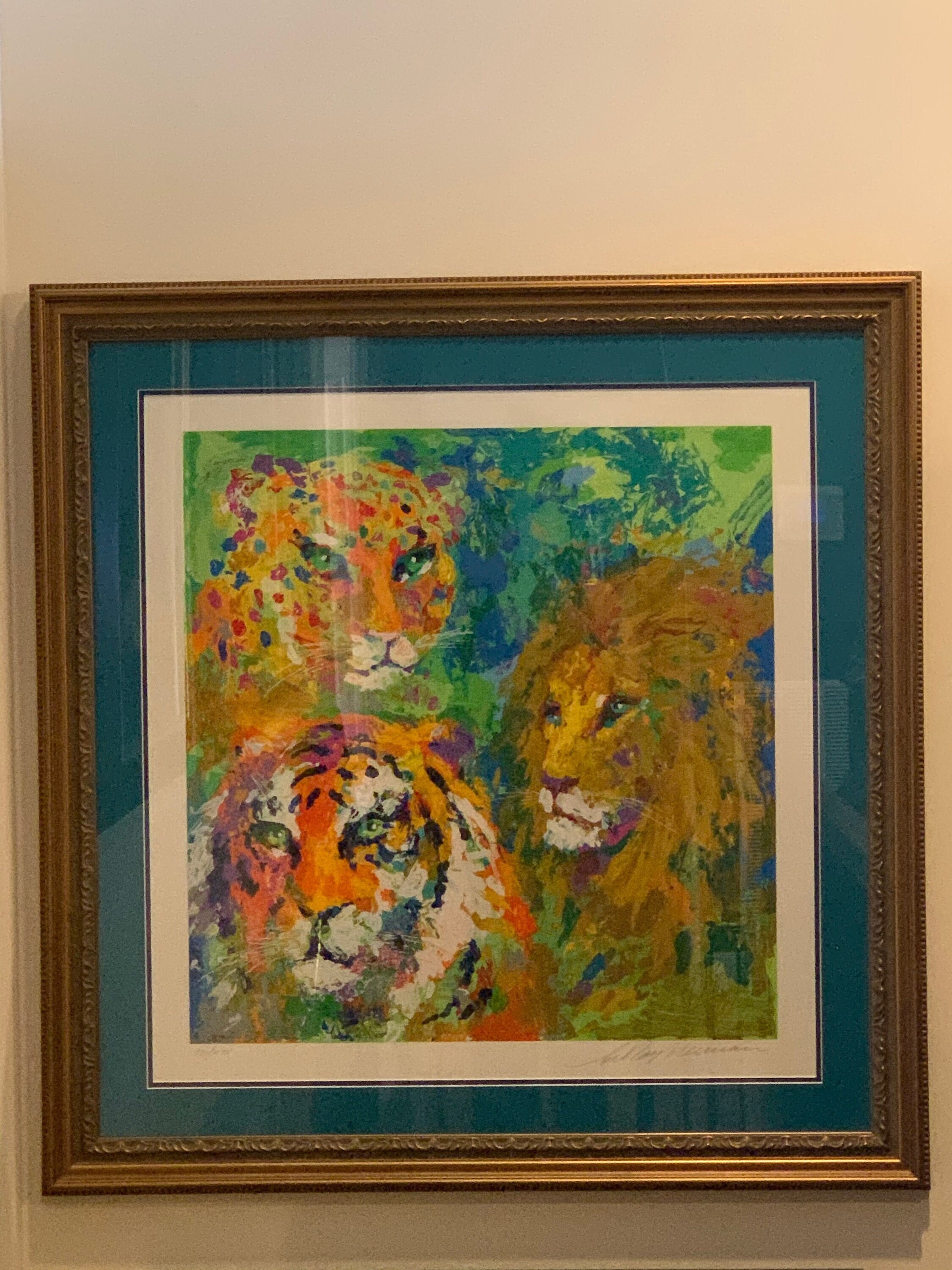 Leroy Neiman Big Cat Family Portrait Serigraph Signed and Numbered - Etsy