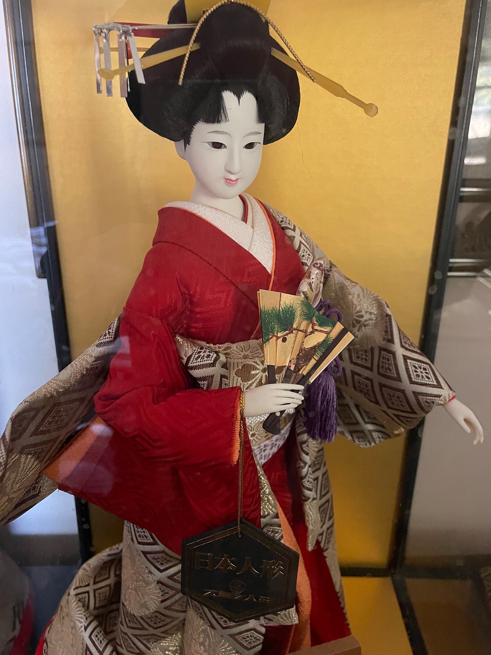 Asian Doll Woman in Glass Case, Marked - Etsy