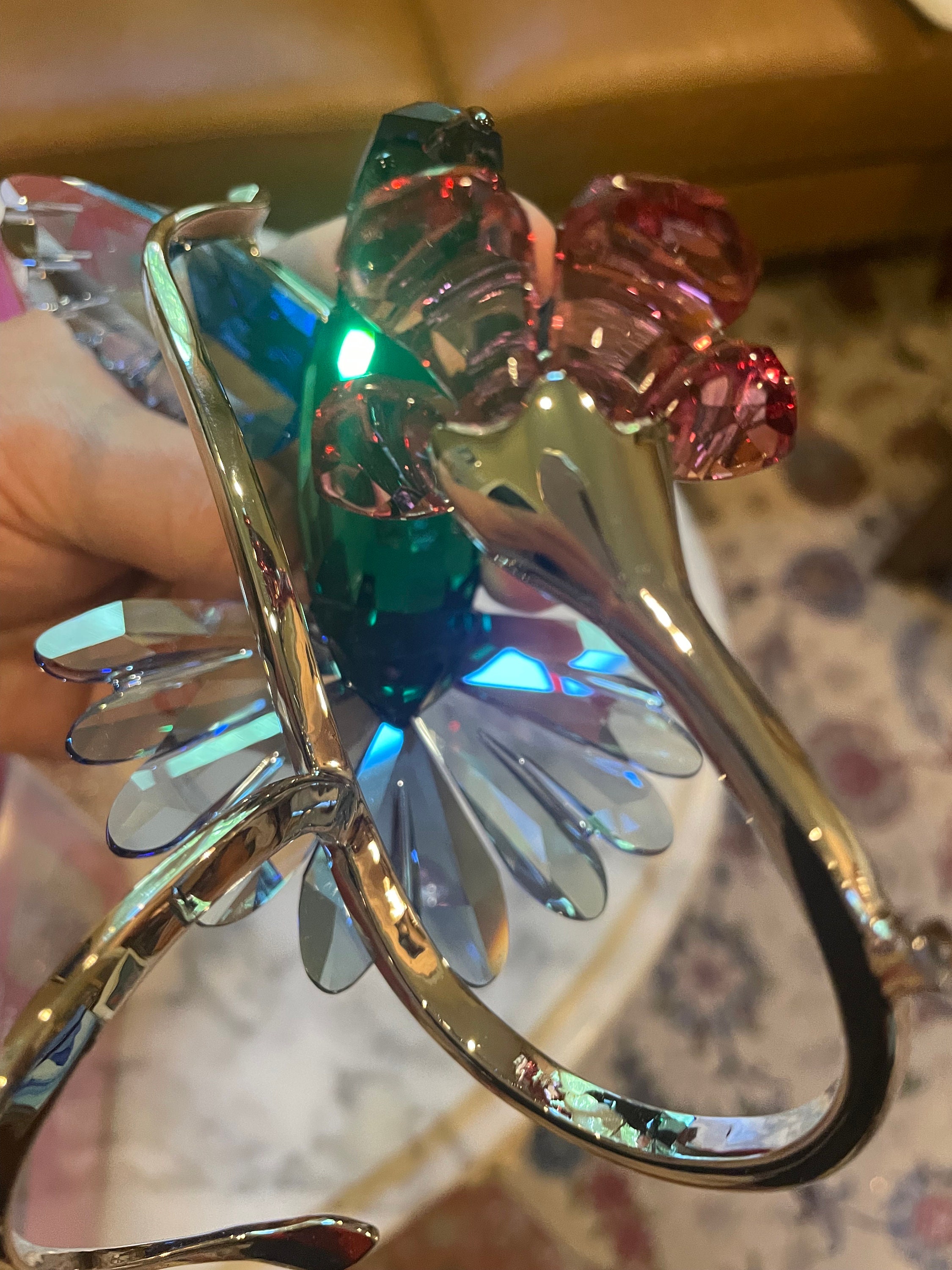 Swarovski Blue Hummingbird Crystal Figurine Large 6.25 in Original Box ...