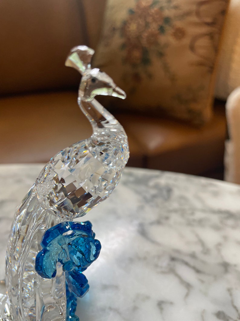Swarovski Crystal Society White Peacock in Original Box - Etsy