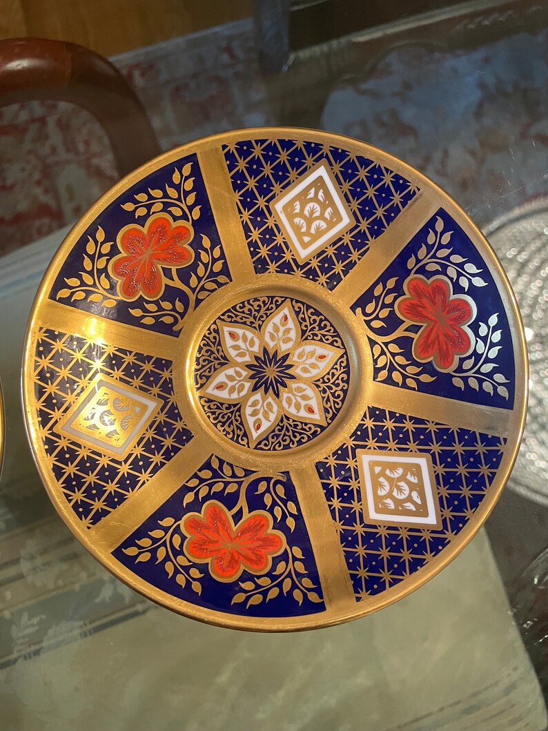 Caverswall Romany Pattern Saucers Trays Set of Two - Etsy