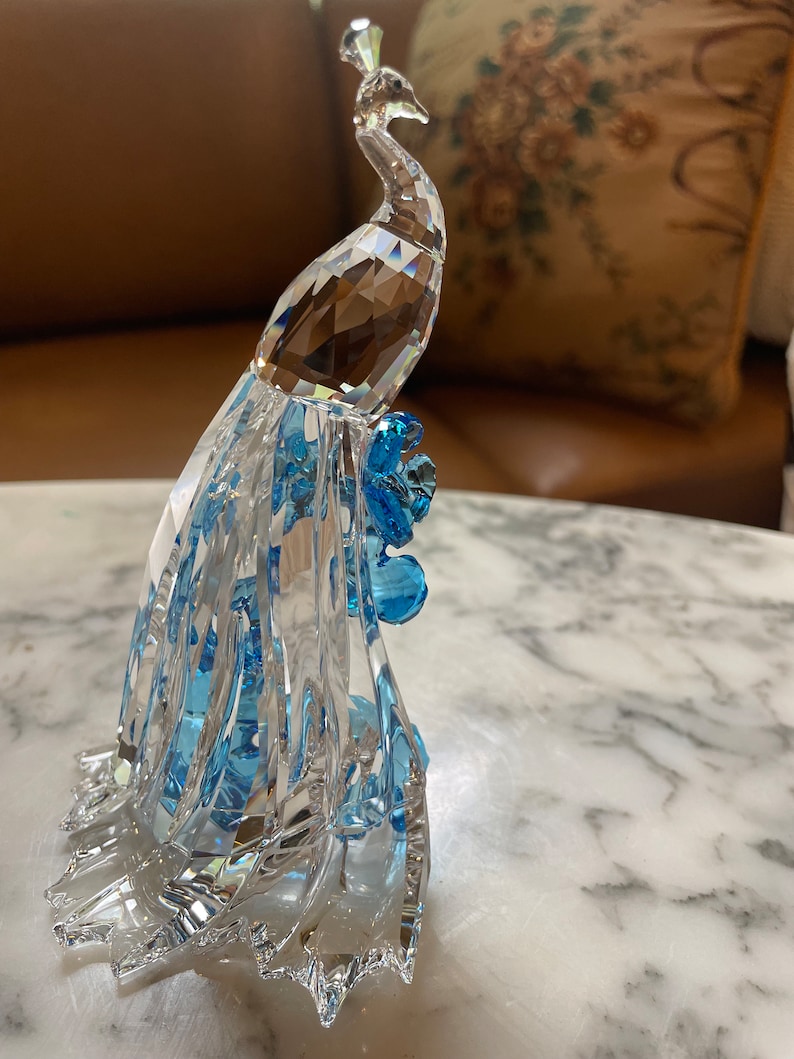 Swarovski Crystal Society White Peacock in Original Box - Etsy