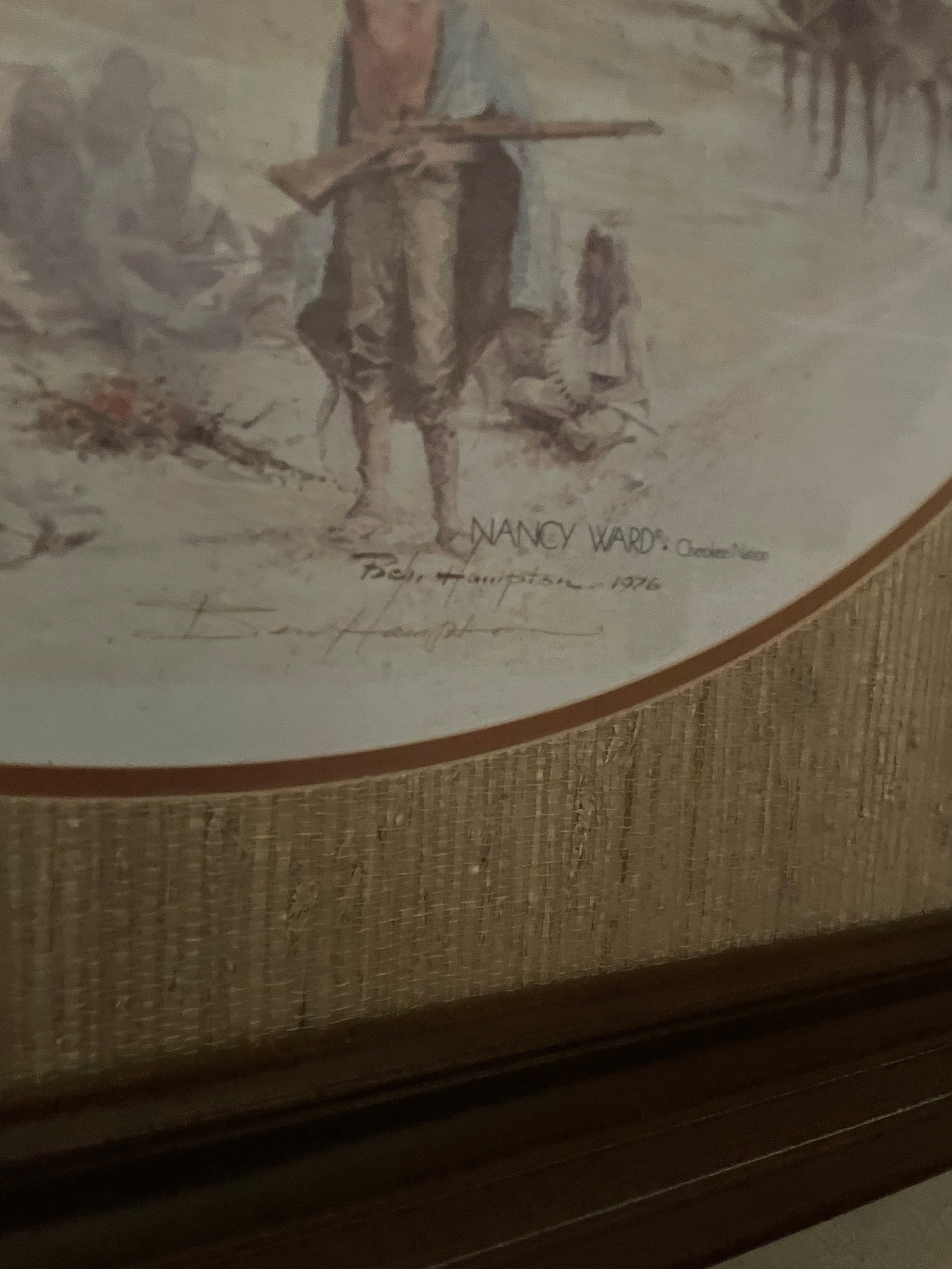 Ben Hampton's "nancy Ward" Signed and Framed - Etsy