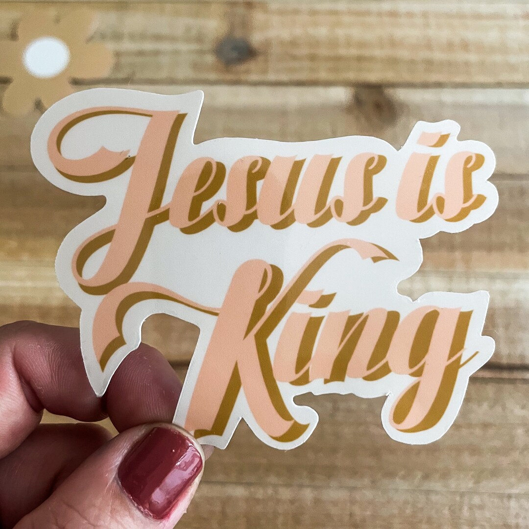 Jesus is King Sticker - Etsy