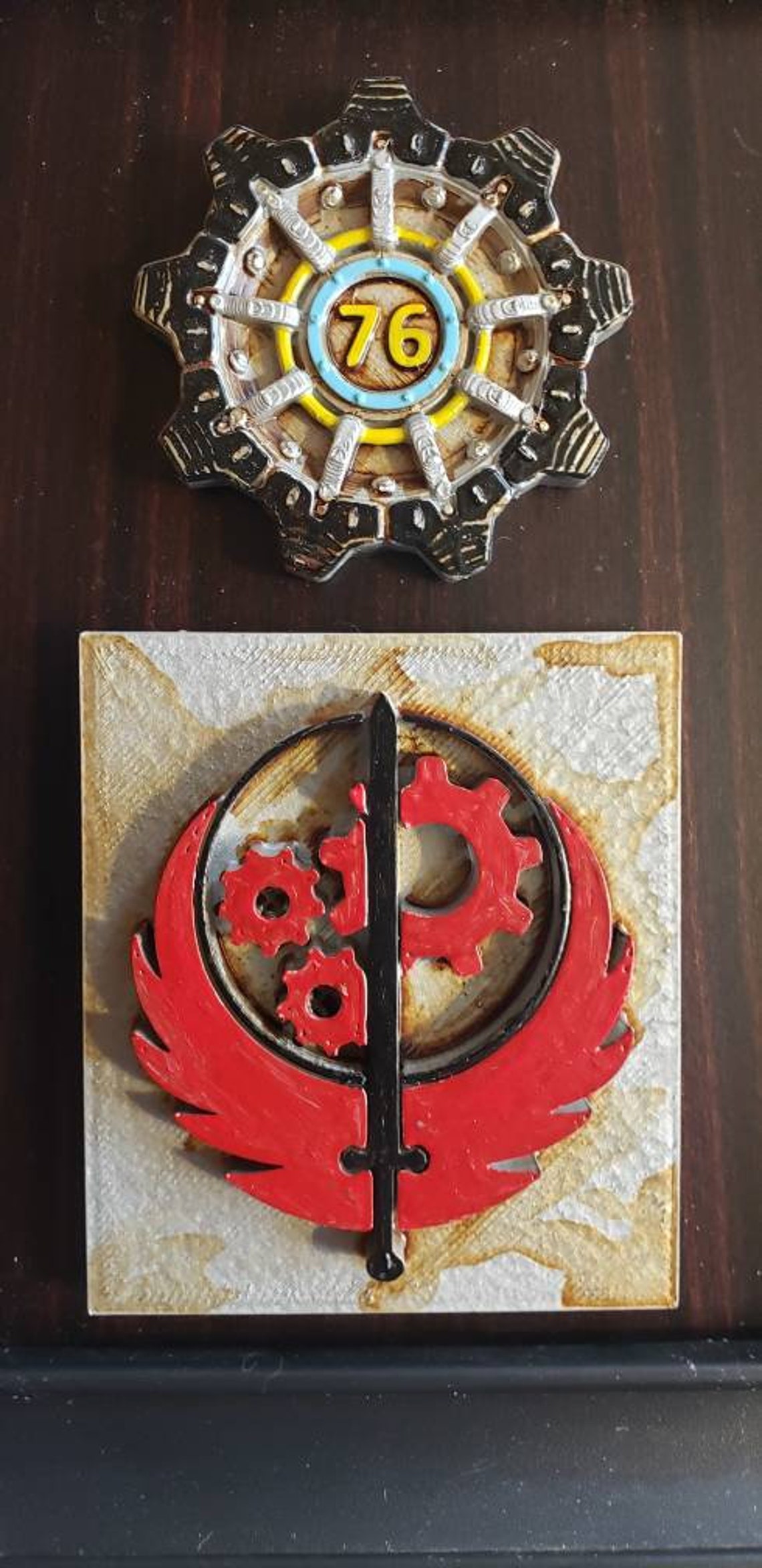 Fallout 76 Brotherhood of Steel Fanart 3d Printed Emblems in | Etsy