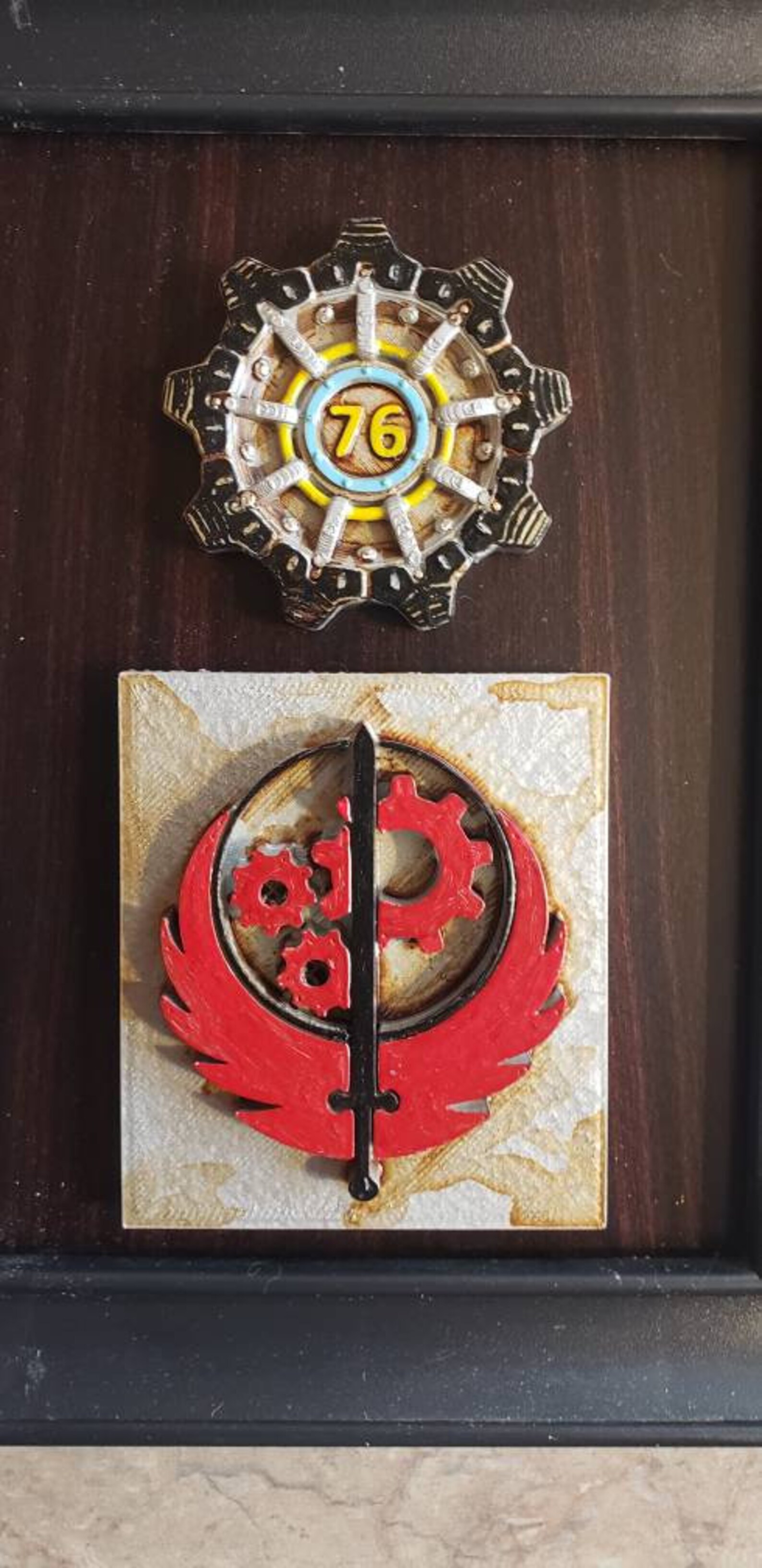 Fallout 76 Brotherhood of Steel Fanart 3d Printed Emblems in | Etsy