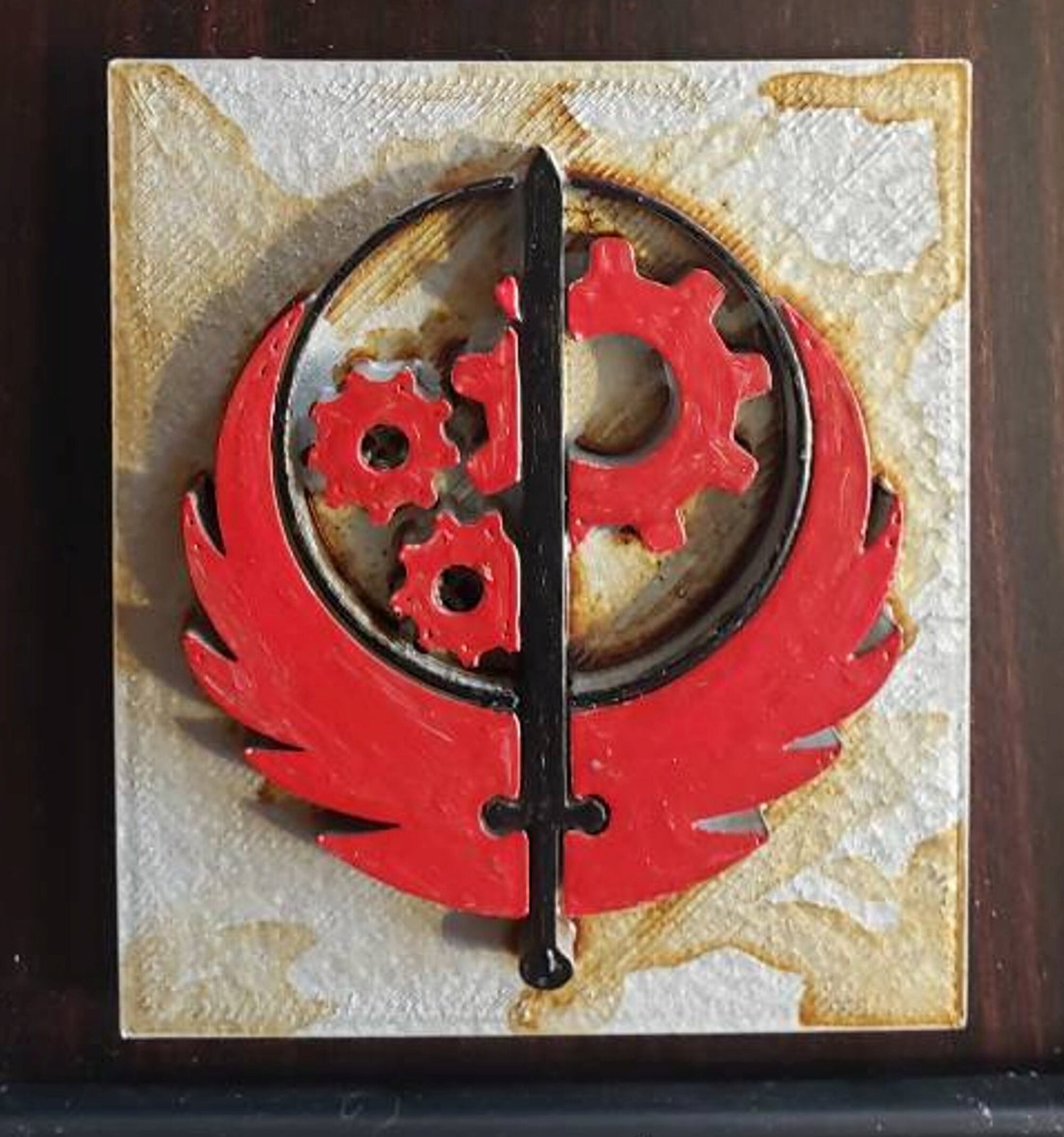 Fallout 76 Brotherhood of Steel Fanart 3d Printed Emblems in | Etsy