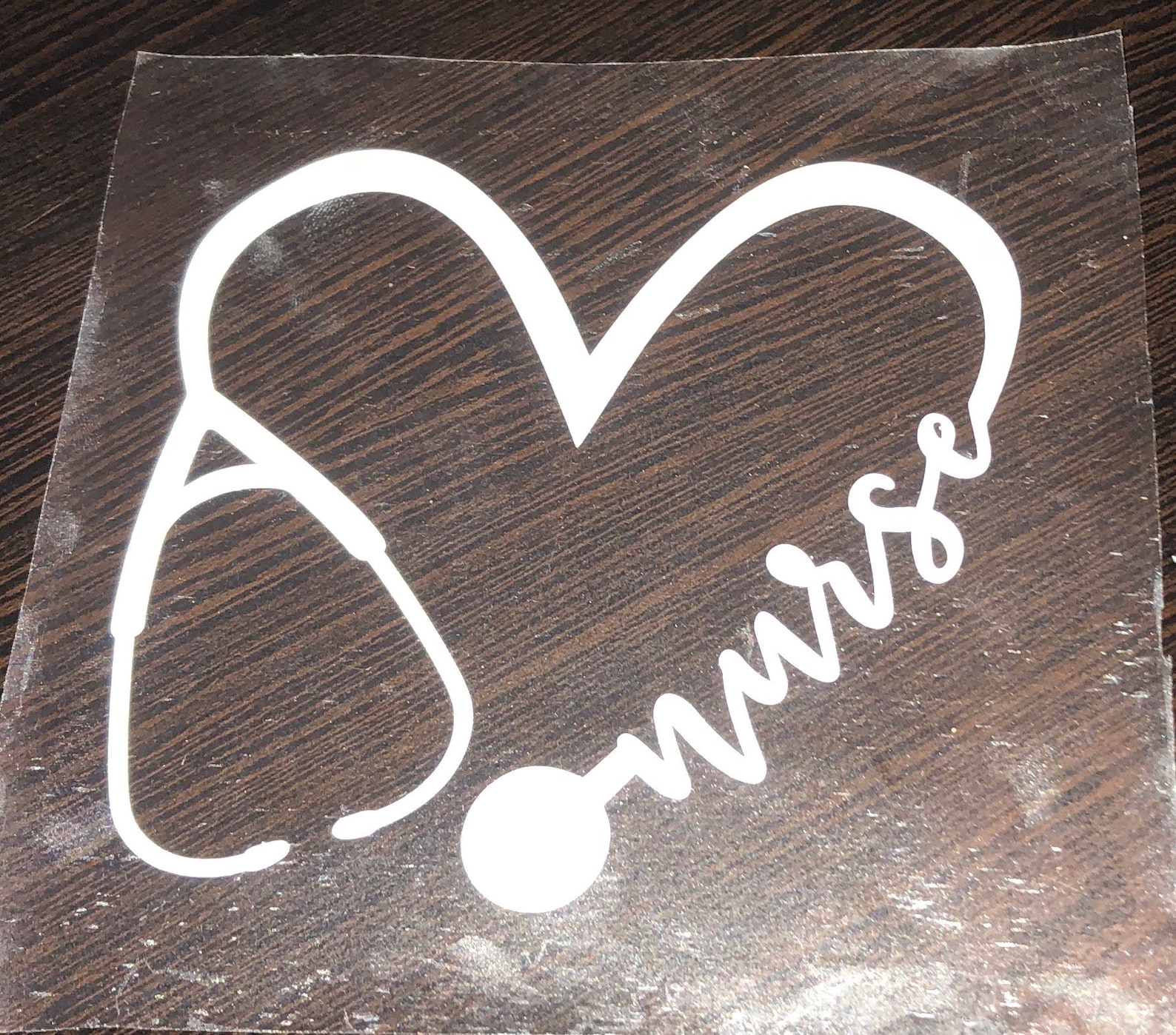 Nurse Stethoscope Heart Decal Window Cling - Etsy