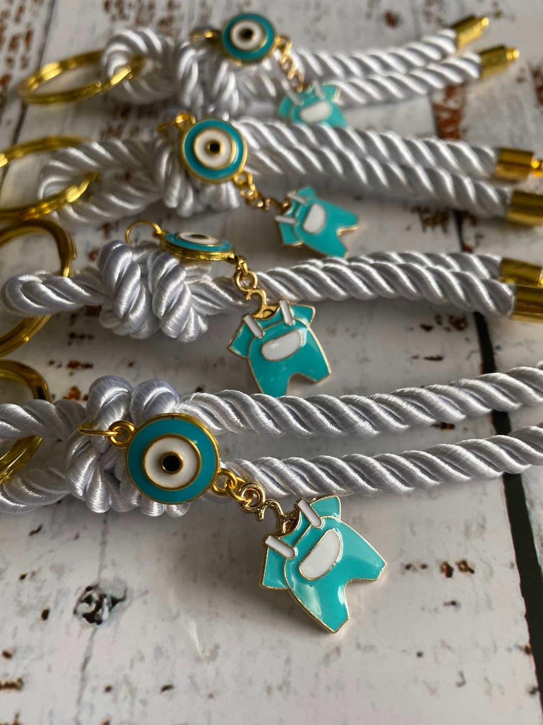 10 Pieces Christening Baptism Key Chain Party Favor/ Orthodox Baptism ...