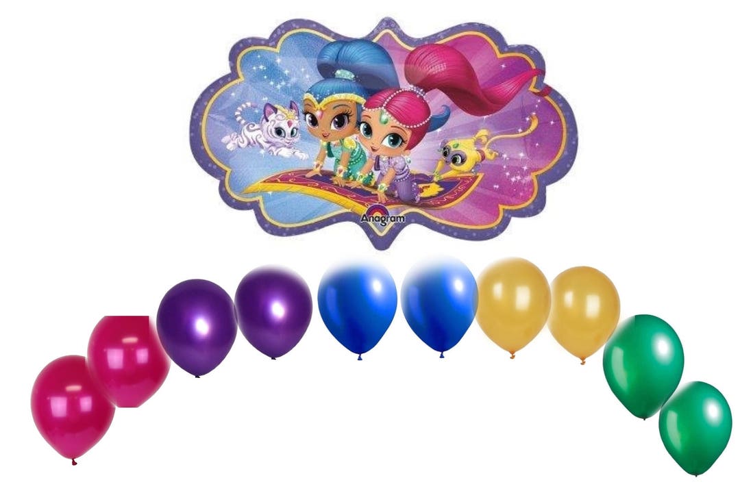 11 Pcs/set Shimmer and Shine Balloon Set/birthday Decorations/party ...