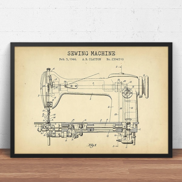 Sewing Machine Art - Etsy